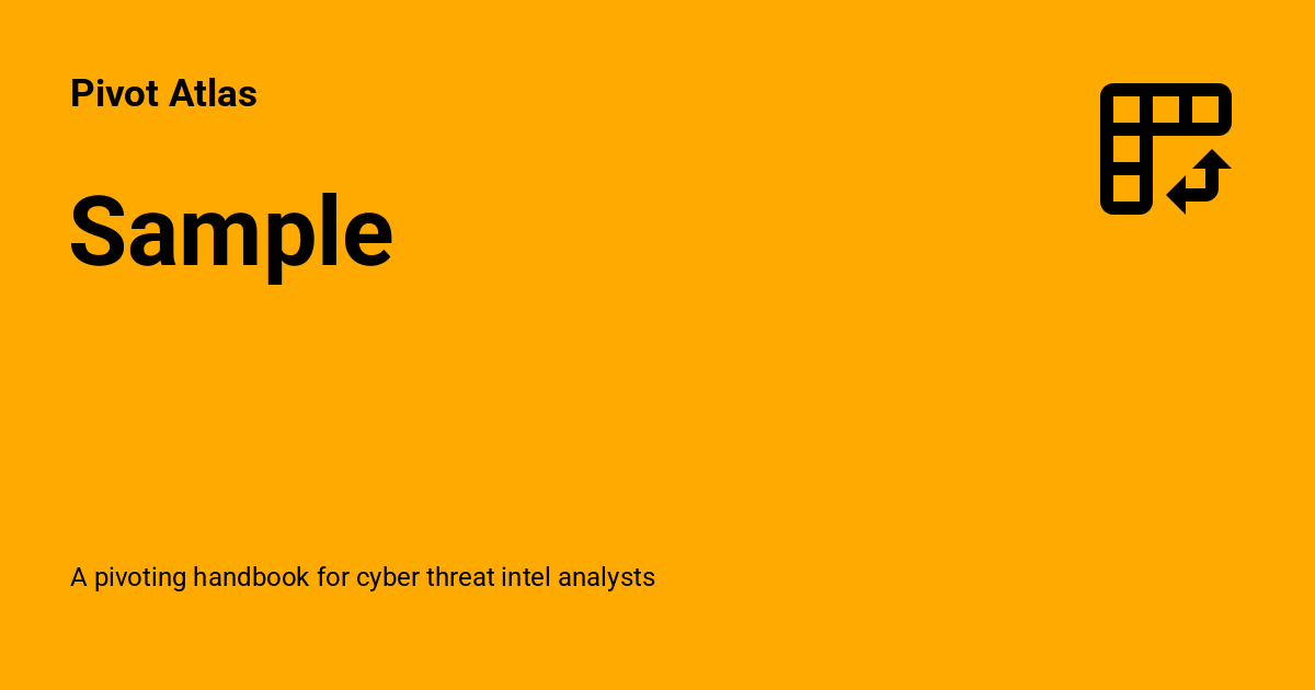 Sample - Pivot Atlas